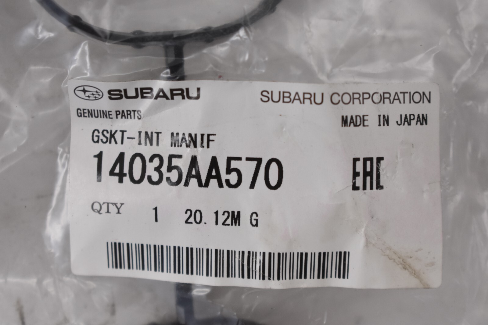 Subaru Intake Manifold Gasket Forester Crosstrek Impreza 14035AA570 for ...