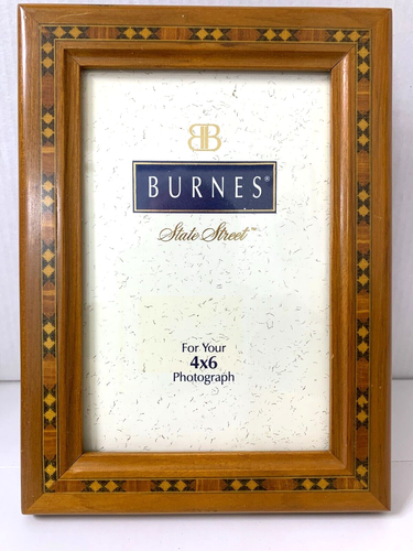 Burnes of Boston Rare Woods 4x6 Brown Picture Frame Vertical or ...