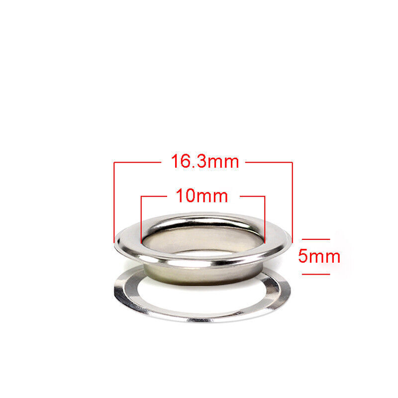 8mm 10mm 12mm 14mm 20mm Eyelet with Washer Leather Craft Repair Grommet ...
