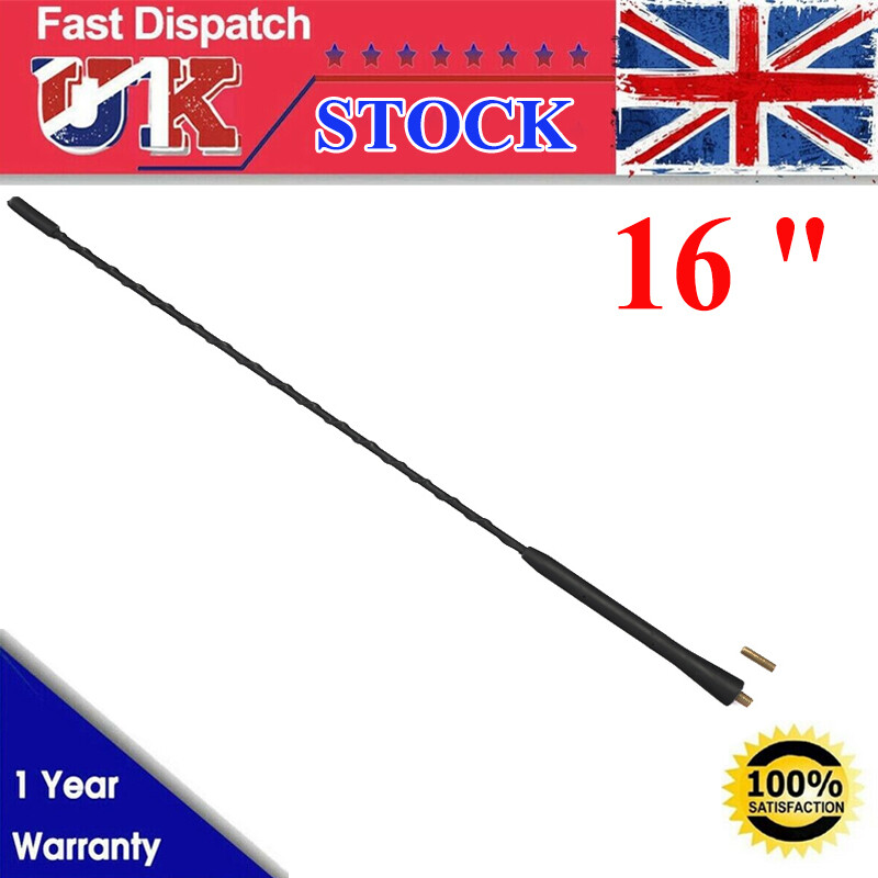 FM/AM CAR ROOF RADIO UNIVERSAL FLEXIBLE ANTI NOISE AERIAL ARIEL ANTENNA ...