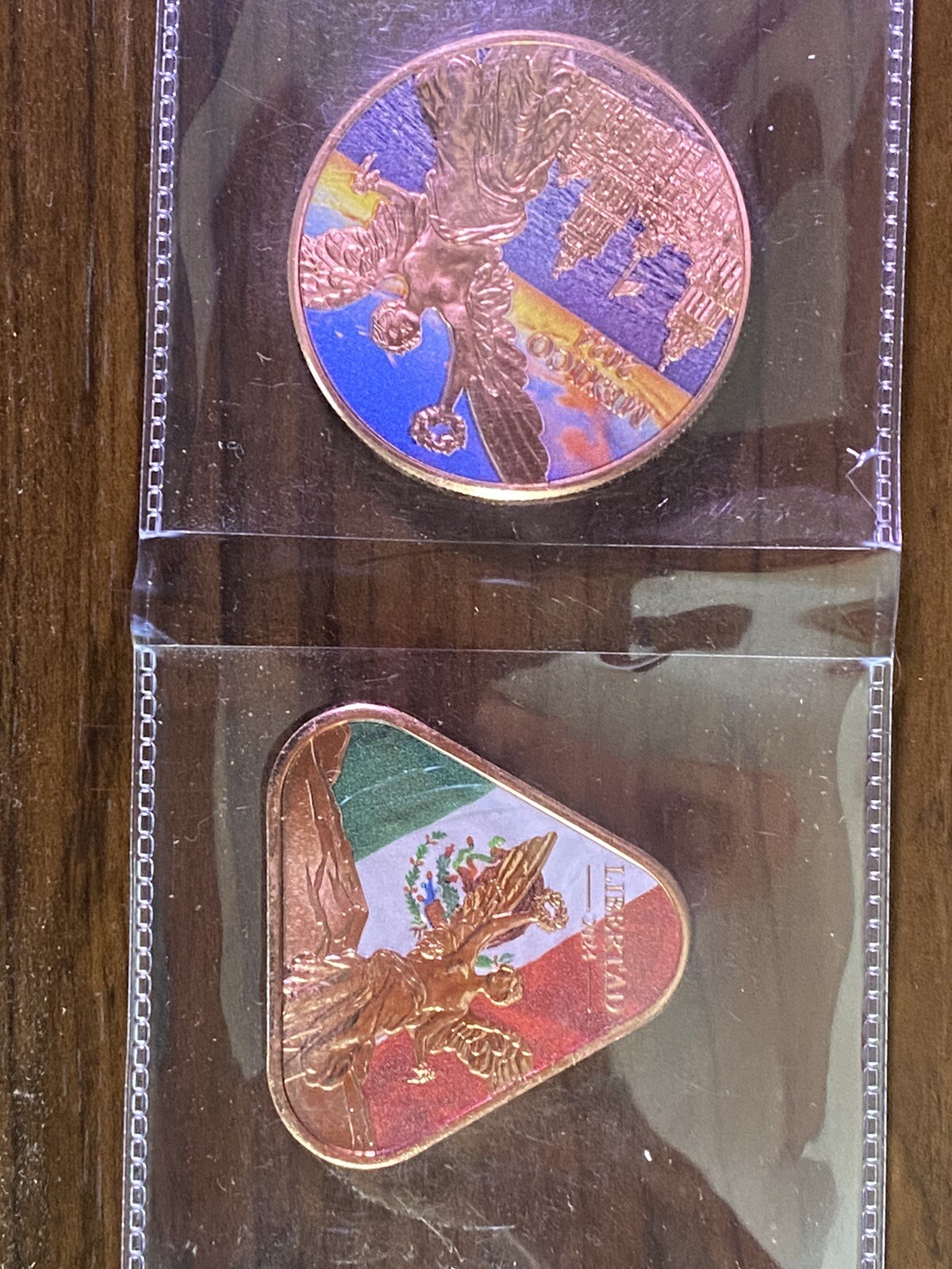 1 oz copper coins Mexico Libertad Round And Triangle - Lot Of Two | eBay