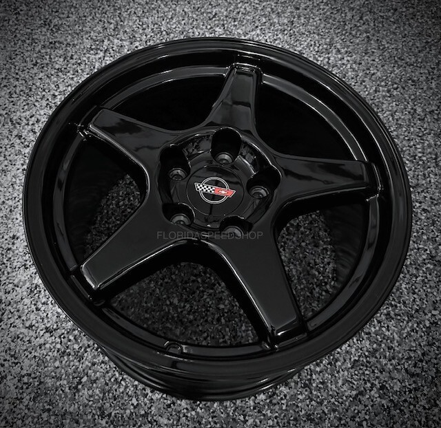GLOSS BLACK C4 ZR1 CORVETTE WHEELS 17x9.5" SET 1988-1996 C4 CORVETTE | eBay