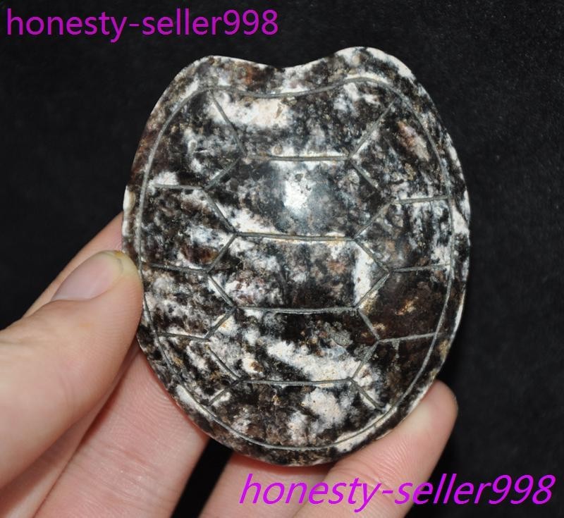 2.4"Ancient Hetian jade Carved Sacrifice fengshui Longevity Turtle ...