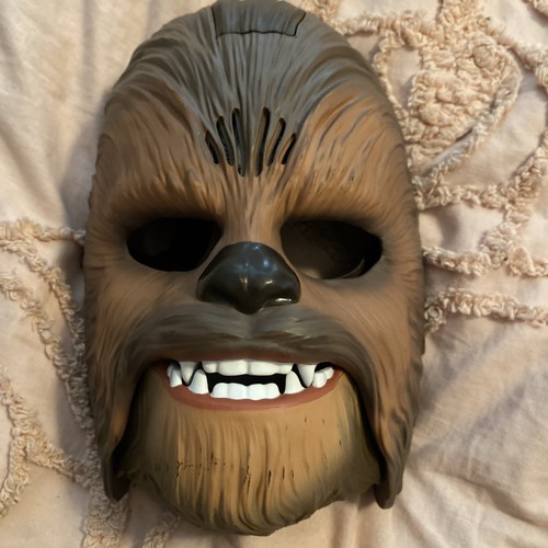 Star Wars CHEWBACCA MASK Electronic Talking Wookie 2015 Hasbro WORKS ...
