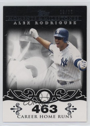 2008 Topps Moments & Milestones Black 19/25 Alex Rodriguez #1 2yi | eBay