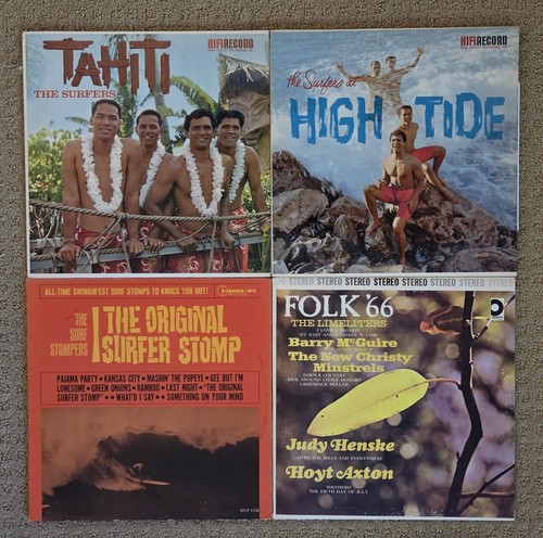 Lot of Rock Surf Folk vinyl record albums Challengers The Surfers Surf ...