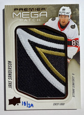2024-25 Upper Deck Premier - Mega Patch Jake Sanderson #PMP-SJ Chest ...
