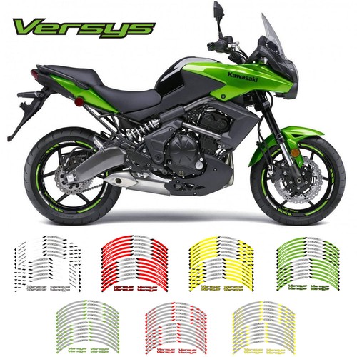 CUSTOM RIM STRIPES WHEEL DECAL TAPE STICKER KIT FOR KAWASAKI VERSYS 650 ...