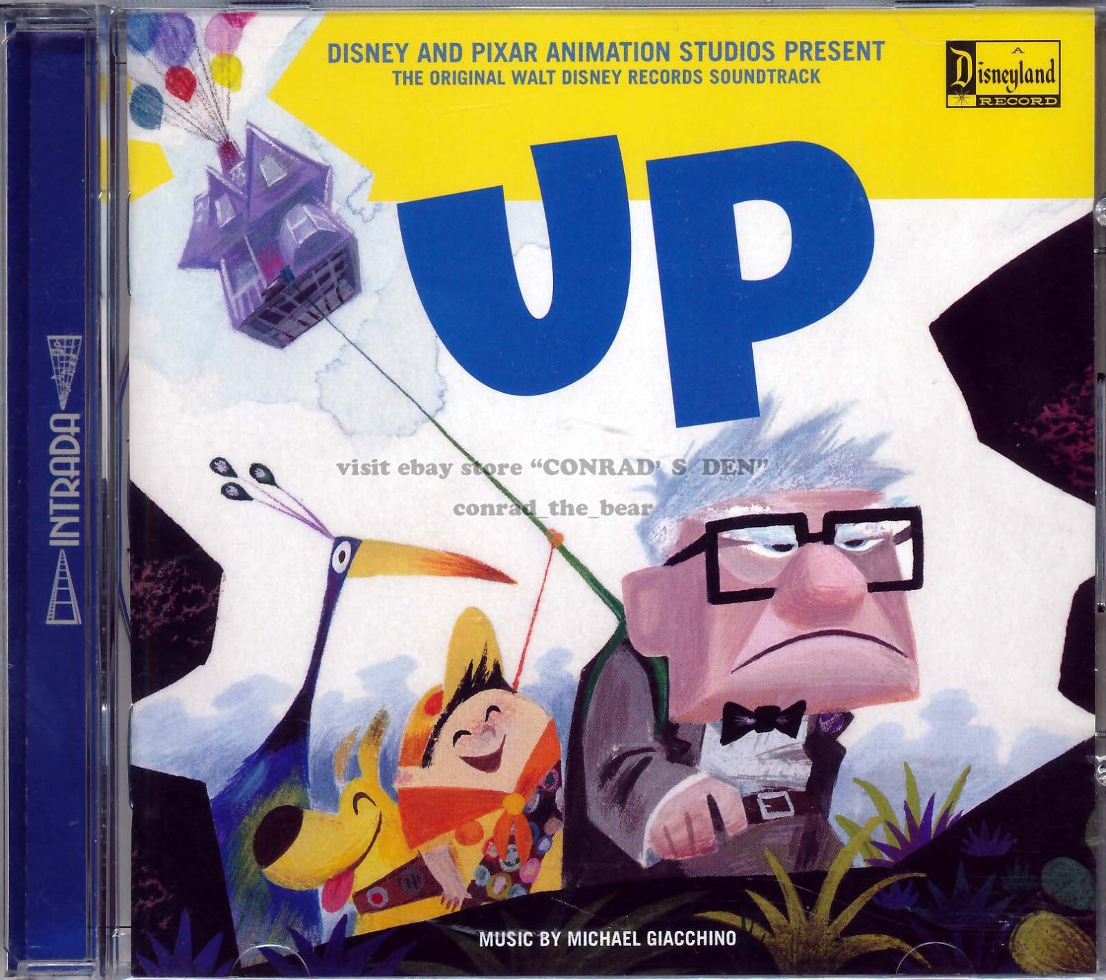 Michael Giacchino "UP" Disney/Pixar film score Intrada CD out of print ...