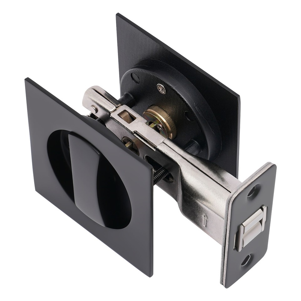 Square Entry Door Cavity Sliding Door Lock Pocket Privacy Lock Zinc ...
