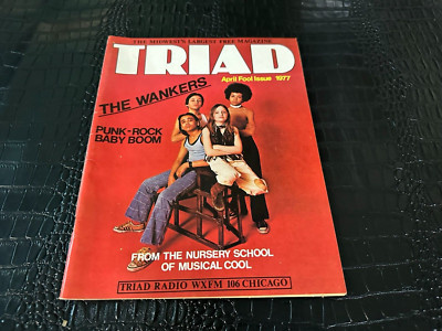 APRIL 1977 TRIAD music magazine - WXFM CHICAGO - WANKERS | eBay