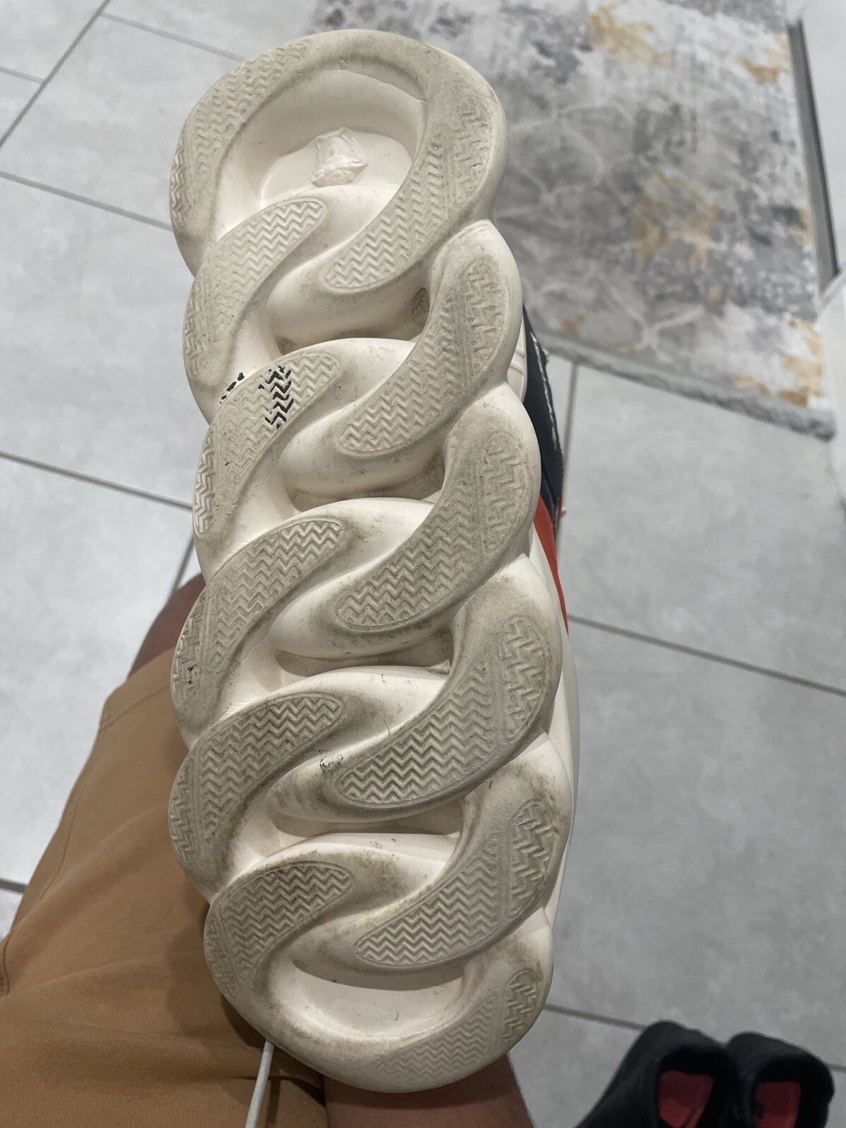 Versace Chain Reaction sneakers Tan, Orange, Blue Siz… - Gem