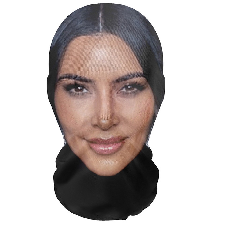 Cosplay Headwear HipHop Fashion Balaclava Full Face 3D-Printed Mask ...
