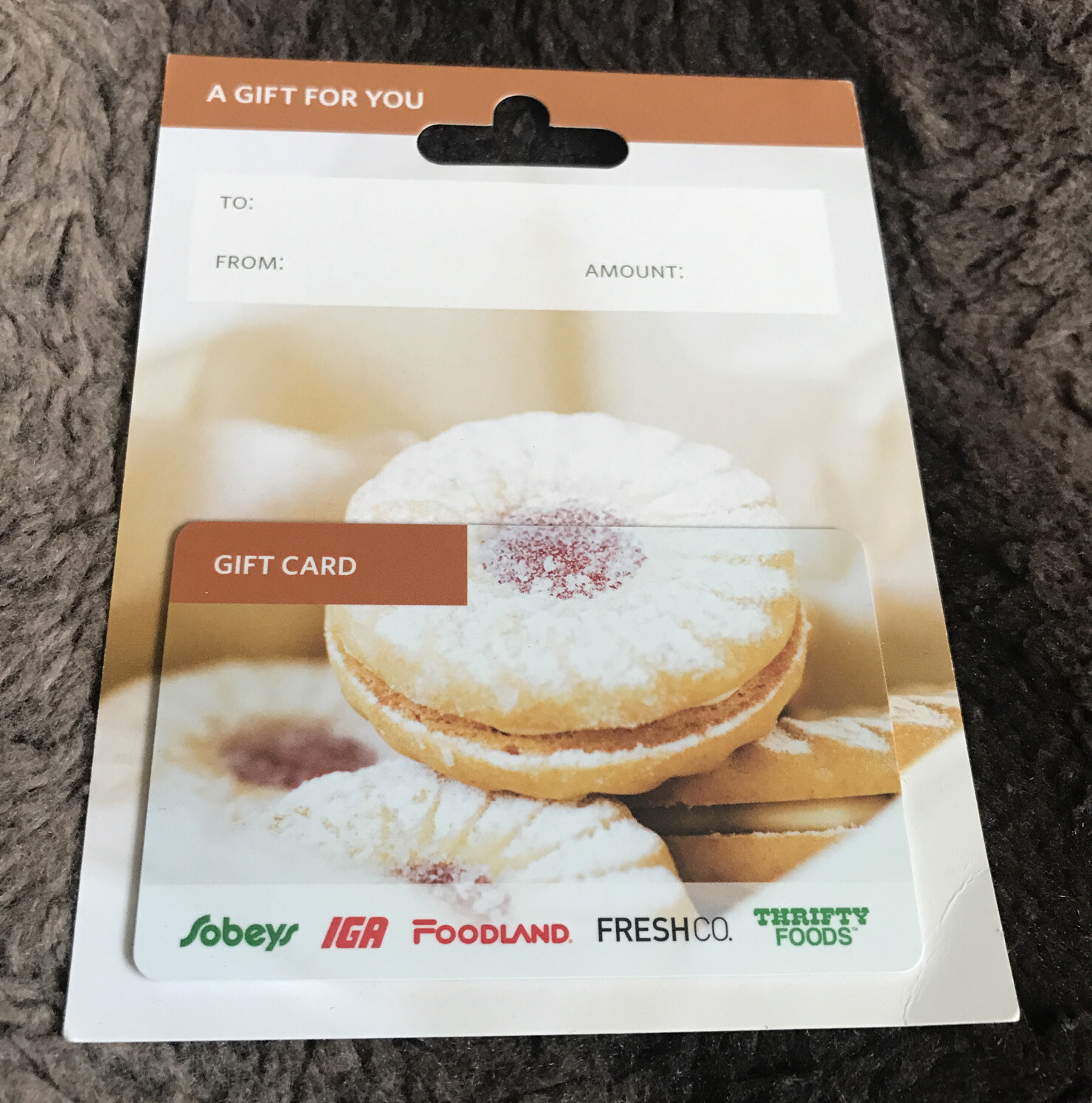 SOBEYS GROCERY STORE CANADA COLLECTIBLE GIFT CARD "JELLY COOKIES" NO ...