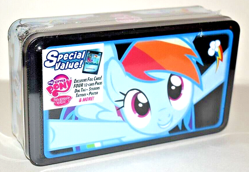 MLP CCG Rainbow Dash Collector's Tin 2014 booster packs poster promo ...