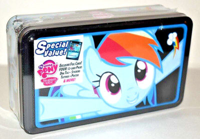 MLP CCG Rainbow Dash Collector's Tin 2014 booster packs poster promo ...