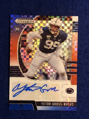 2020 49ERS YETUR GROSS-MATOS PRIZM TRI-COLOR REFRACTOR ROOKIE AUTO SP ...