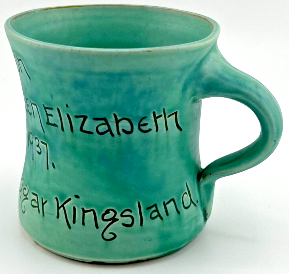 KING GEORGE VI HANDMADE POTTERY MUG - CLARK'S COLLEGE - BARON ...