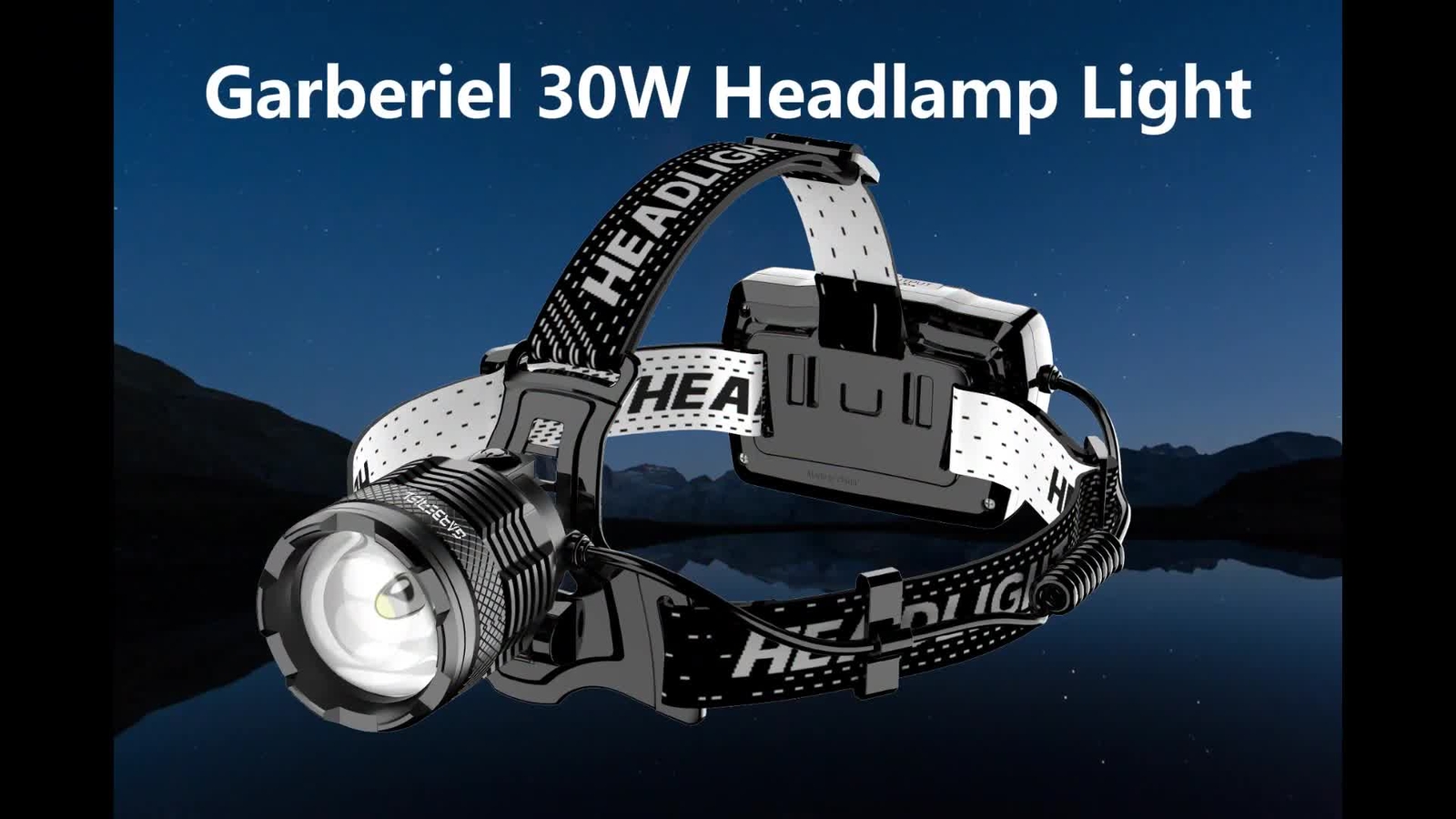 2X 1200000LM Super Bright 30W LED Headlamp Rechargeable Motion Sensor ...