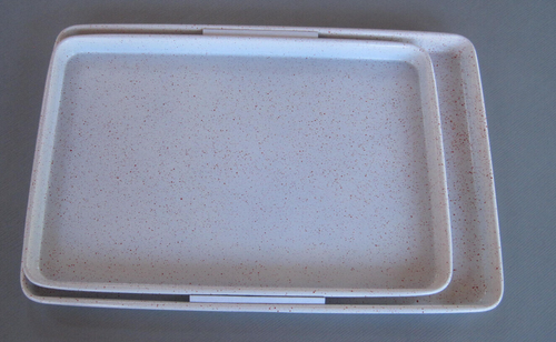 UNMARKED MasterClass Bakeware 2 Cookie Sheets pink speckled -15.5”& 17. ...