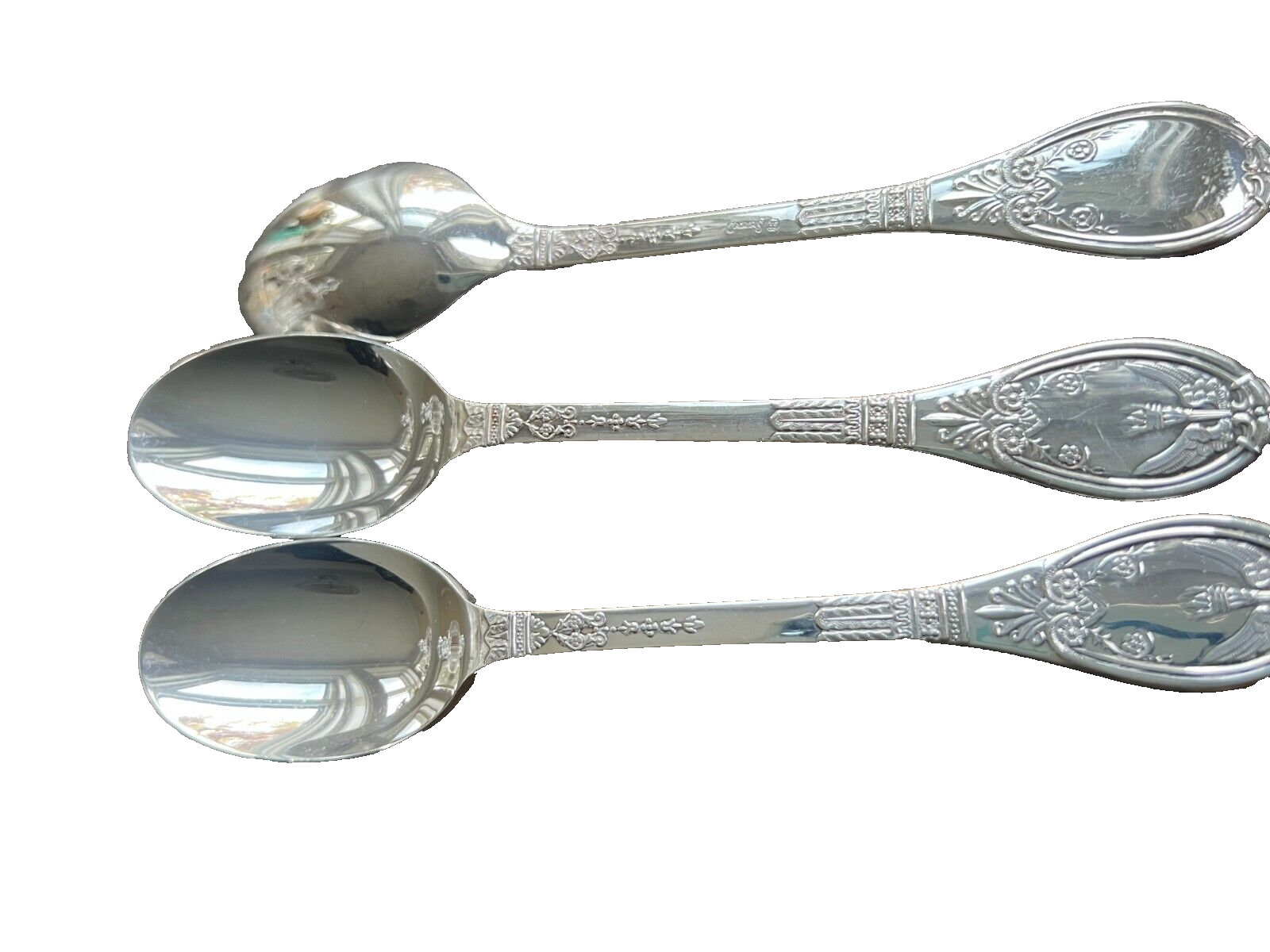 Chateau by Carrs 3 Silver Plated Place Spoons Flatware 7.5in | eBay