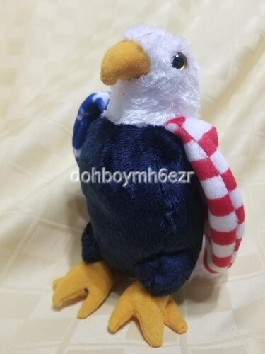 Ty Beanie Babies Baby Soar Eagle patriotic plush animal 2001 4th of ...