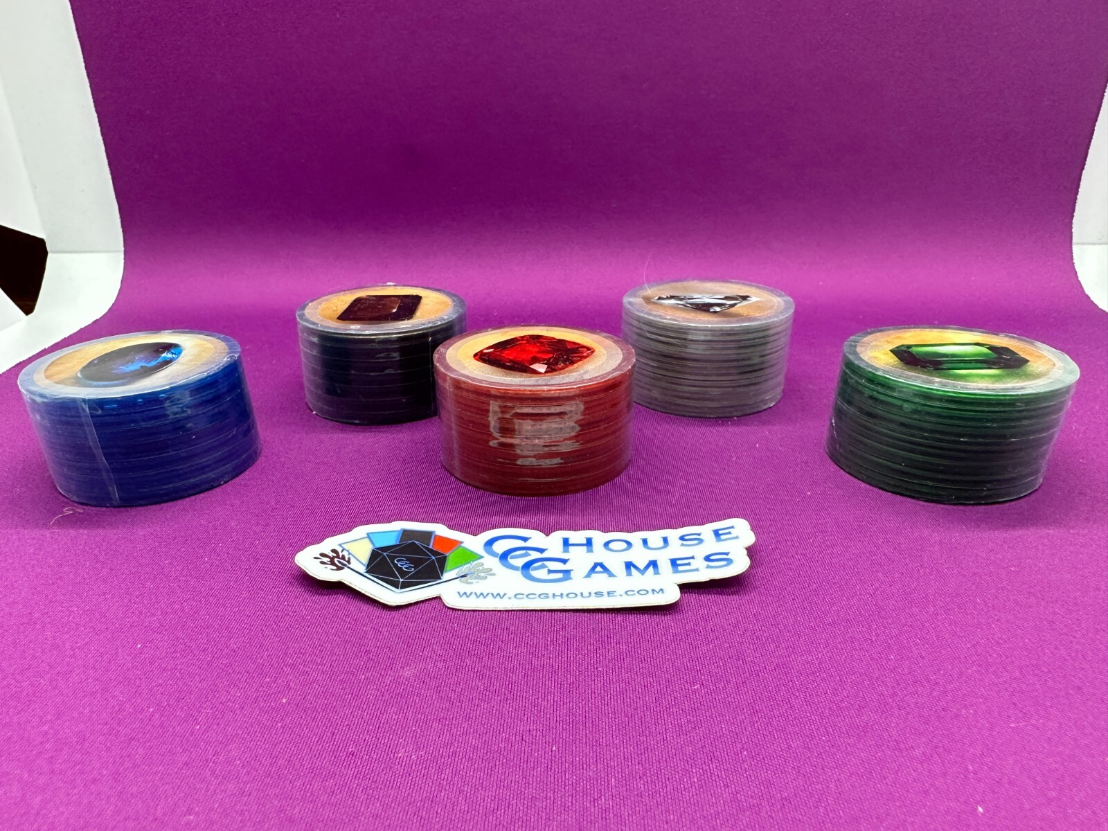 Splendor Promo Translucent Alt Coins/Gems Tokens Set of 5 Colors ...