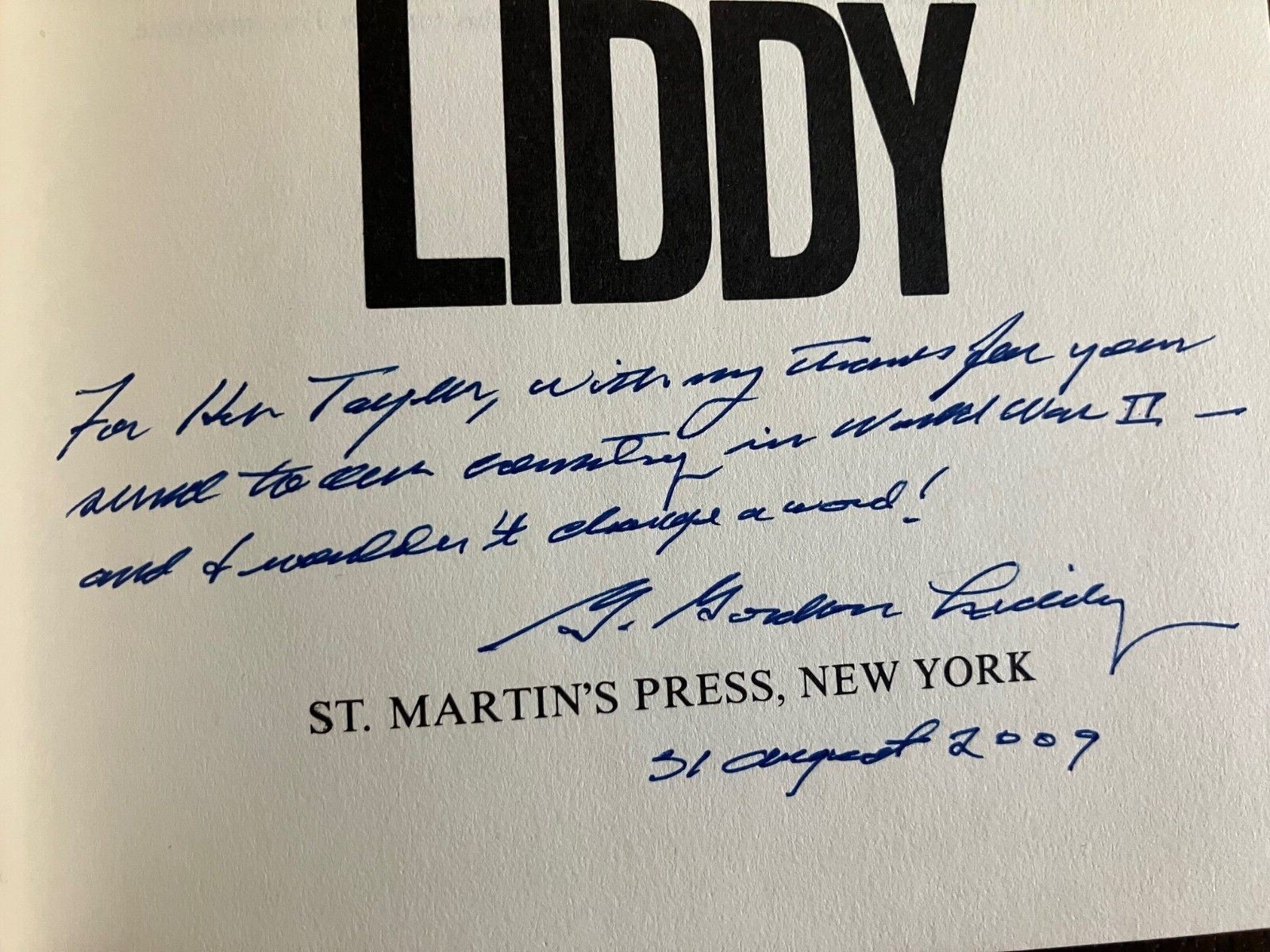 Will by G. Gordon Liddy SIGNED hardcover rare | eBay