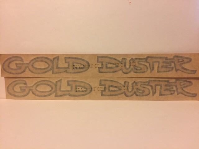 New NOS Mopar Gold Duster Decals # 3570896 | eBay