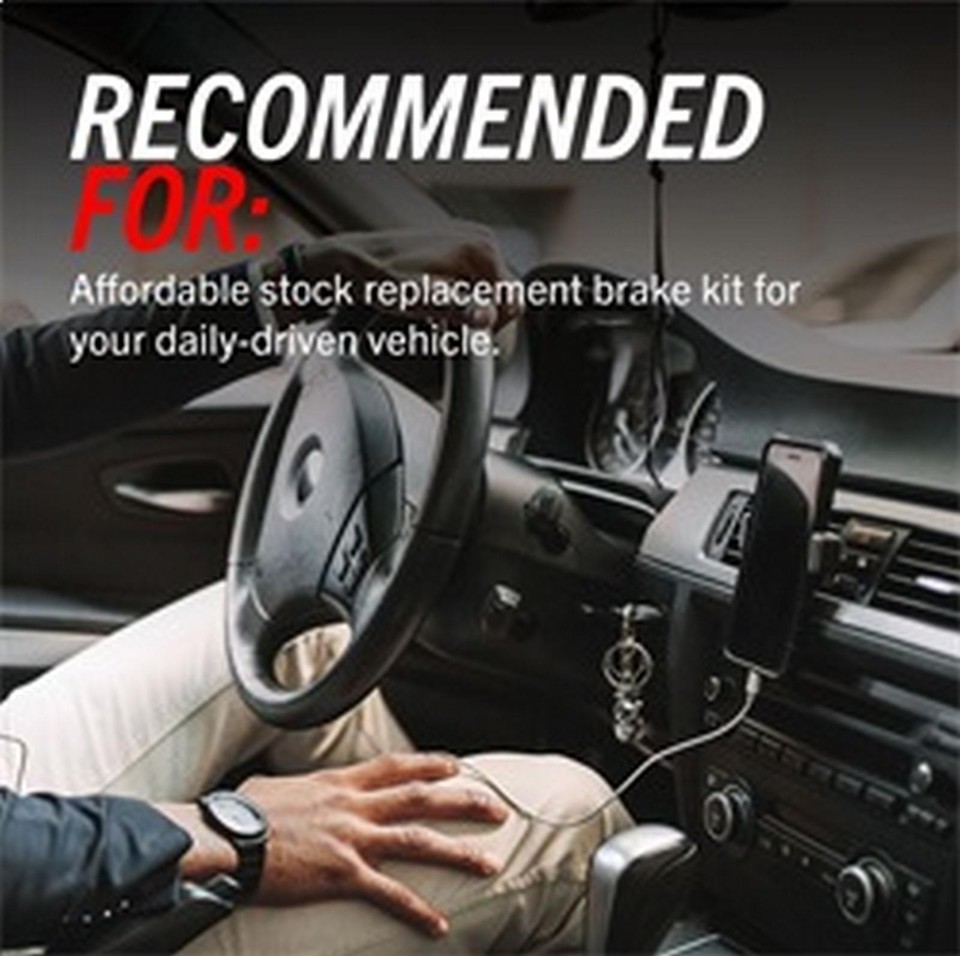 PowerStop OE Stock Replacement Low-Dust Ceramic Brake Pad and Rotor Kit ...