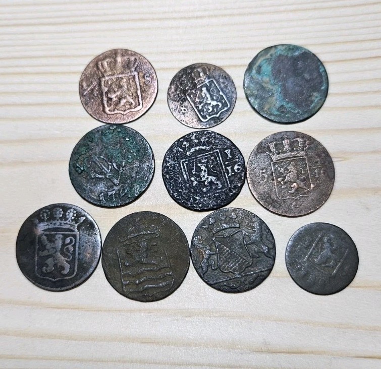 Lot Of 10 Different NY Penny VOC East India Co Dutch Indies Copper ...