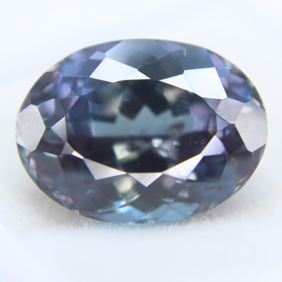 Loose Gemstones Color Change Natural Alexandrite Oval Shape Certified ...