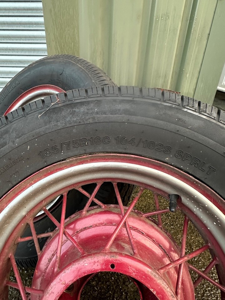 5 Ford model A Hot rod wheels with tyres | eBay UK