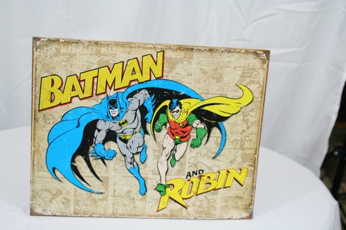 vintage Batman & Robin metal sign 121/2" X 16" | eBay