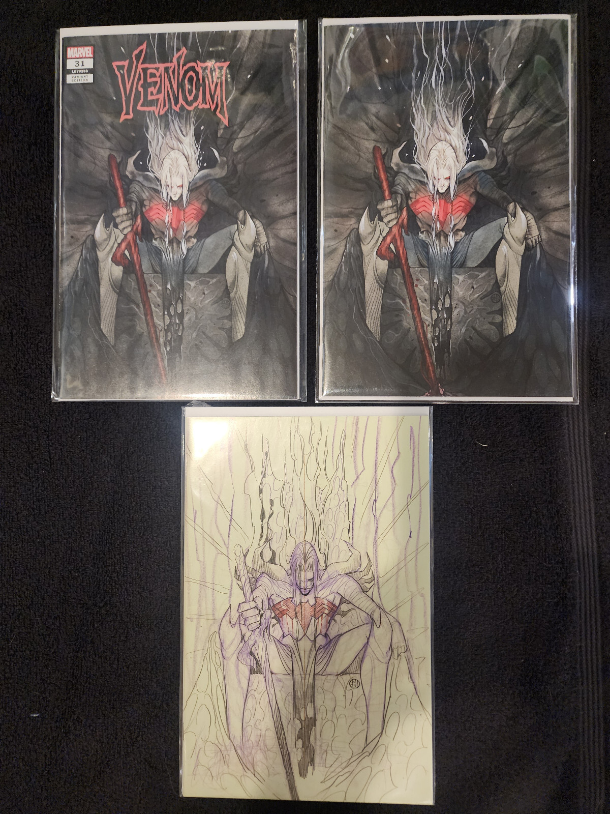 VENOM #31 Peach Momoko Variant Knull set of 3, LTD 3000 (MCU-2020) NM ...