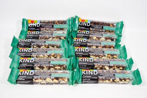 12 Kind DARK CHOCOLATE ALMOND MINT 5g Protein 1.4oz Gluten Free bars 01 ...