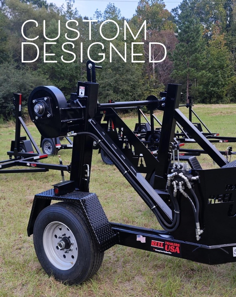 Hydraulic Reel Trailer. Effortlessly lift and wind or unwind your reels ...