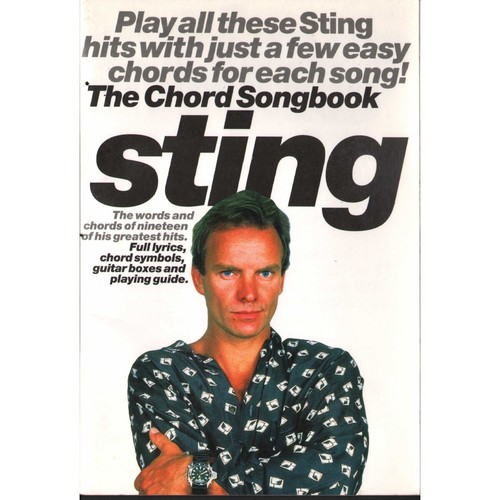 Chord Songbook: Sting Book - New Sheet Music | eBay