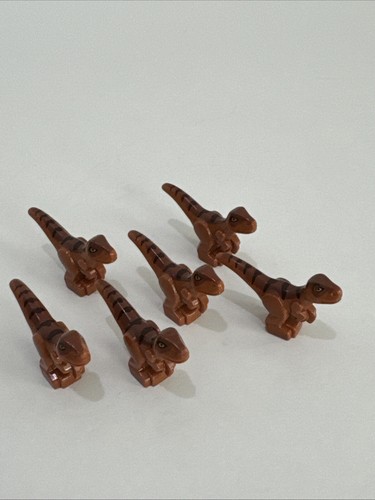Lego Jurassic World Baby Dinosaur Raptor Set of 6 Minifigures Brown | eBay