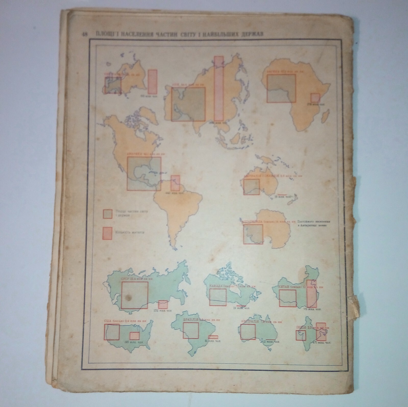 Vintage Soviet World Atlas from the USSR Era - School Geography ...