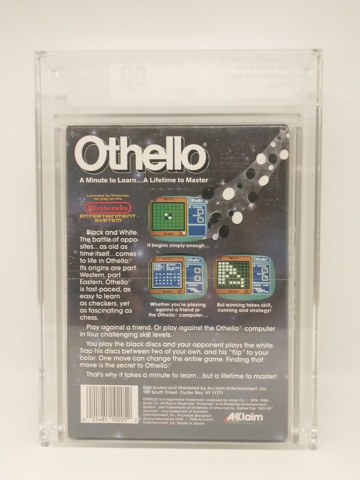 Othello (Nintendo NES) Brand New, Factory Sealed - VGA Graded 80 NM ...