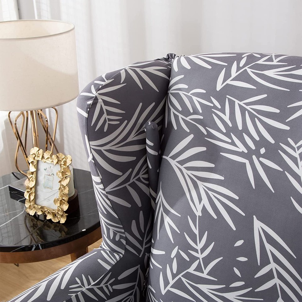 Wing Chair Cover Wing Chair Slipcovers 2 Piece, Wingback Armchair Sofa ...