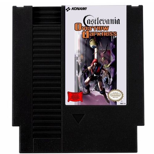 Castlevania Overflow Darkness Nintendo NES Tested! High Quality! USA ...