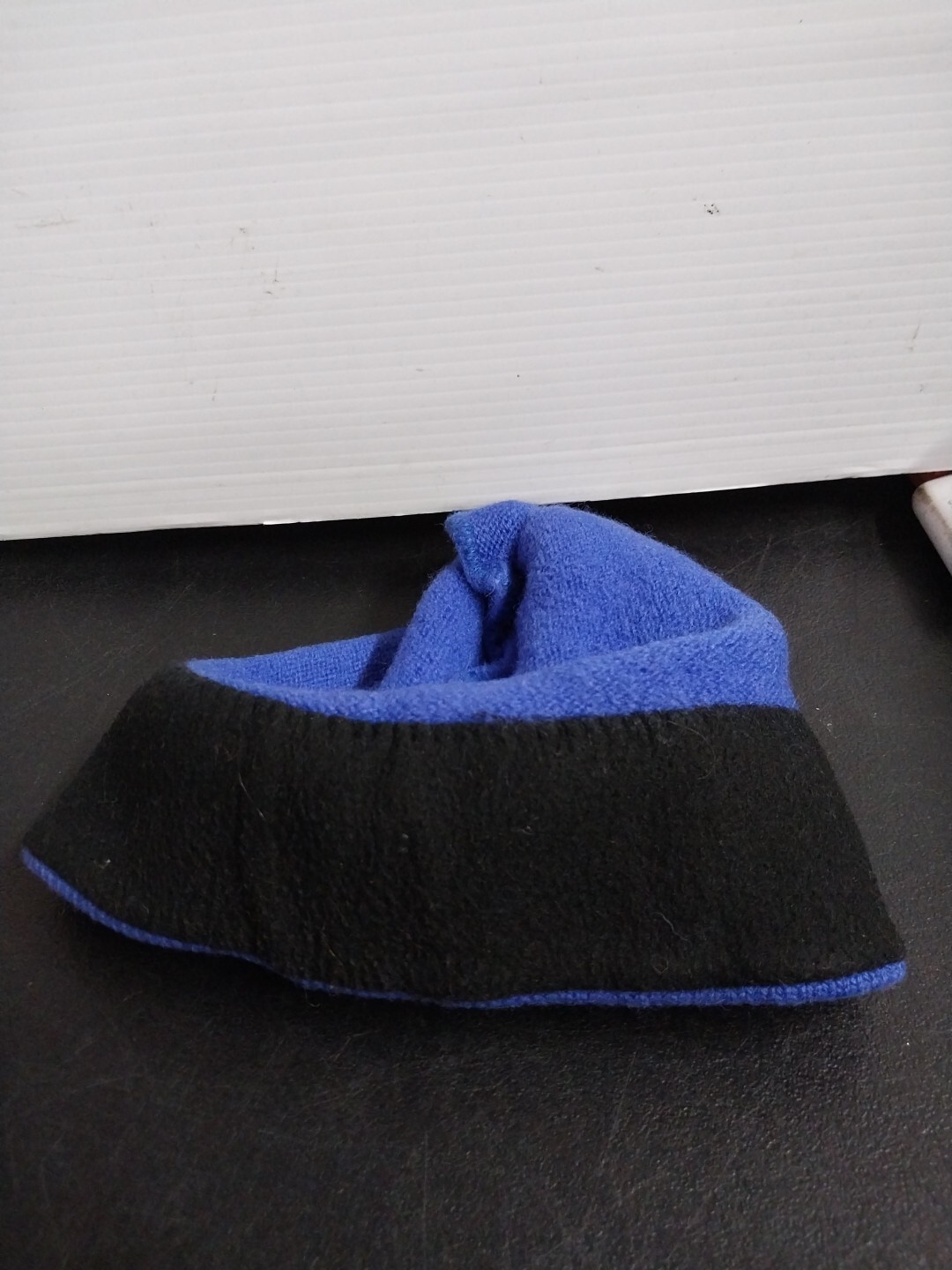 Merkley Headgear Knit Beanie Hat Fleece Lined 100% Wool Blue Geo Canada ...