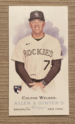 2022 Allen & Ginter Mini Insert #RDV-7 Colton Welker RC Colorado ...