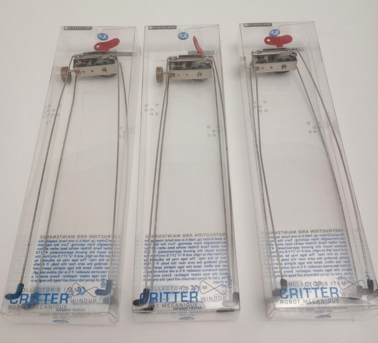 3 Kikkerland Critter Wind Up Dynamo Toy Chico Bicalho Figure Collectors ...