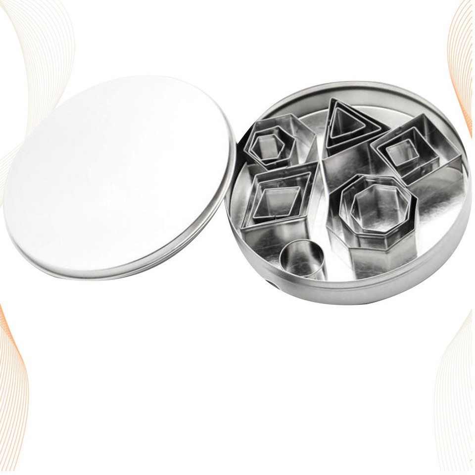 24 Pcs Cake Baking Molds Decoration Fruit Cutter Stainless Steel | eBay ...