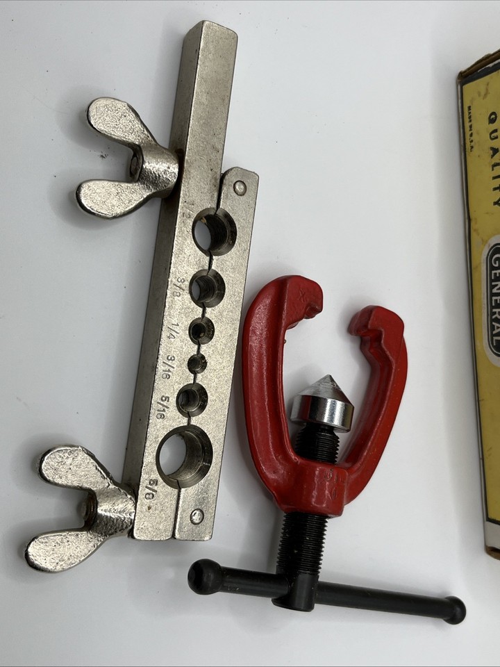 General 155 Industrial Flaring Tool 3/16"-5/8" with Screw Yoke Made In ...