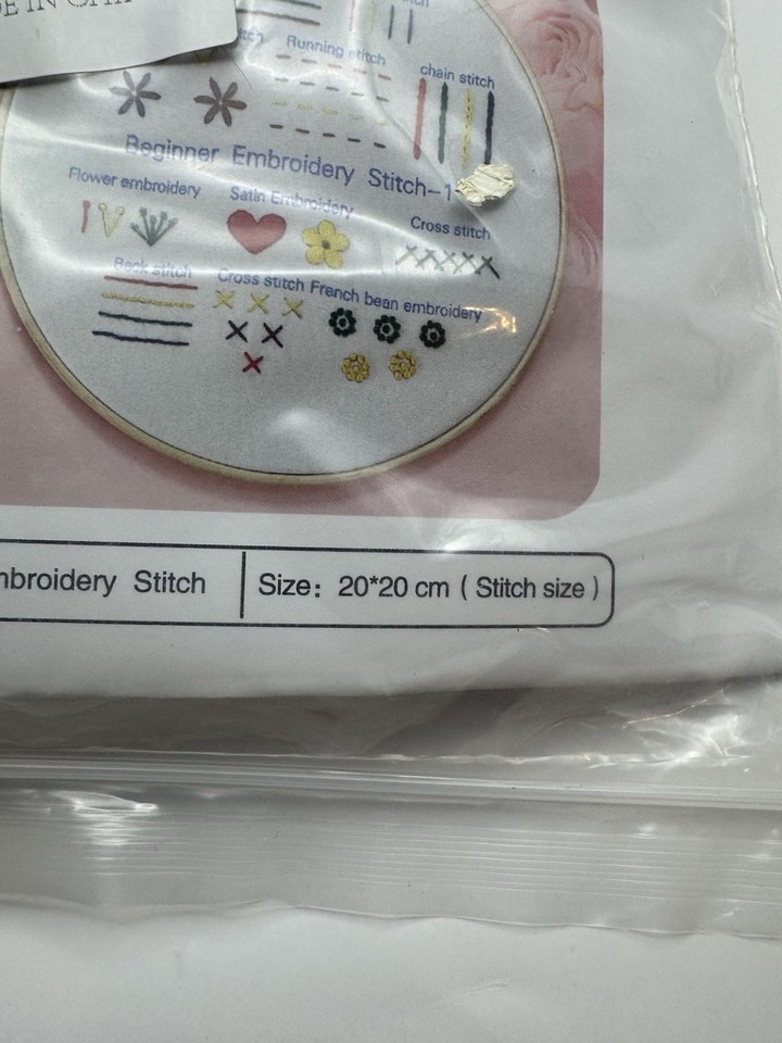 Classic Embroidery Stitches Practice Kit, Embroidery Kit for Beginners ...