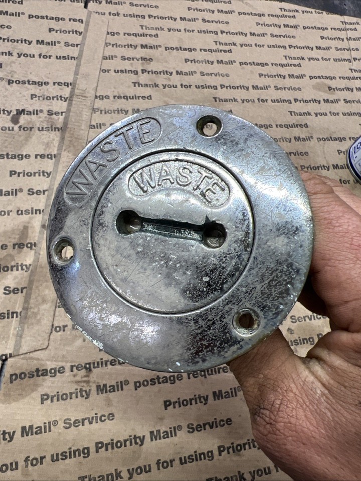 Boat waste tank filler fitting with cap | eBay